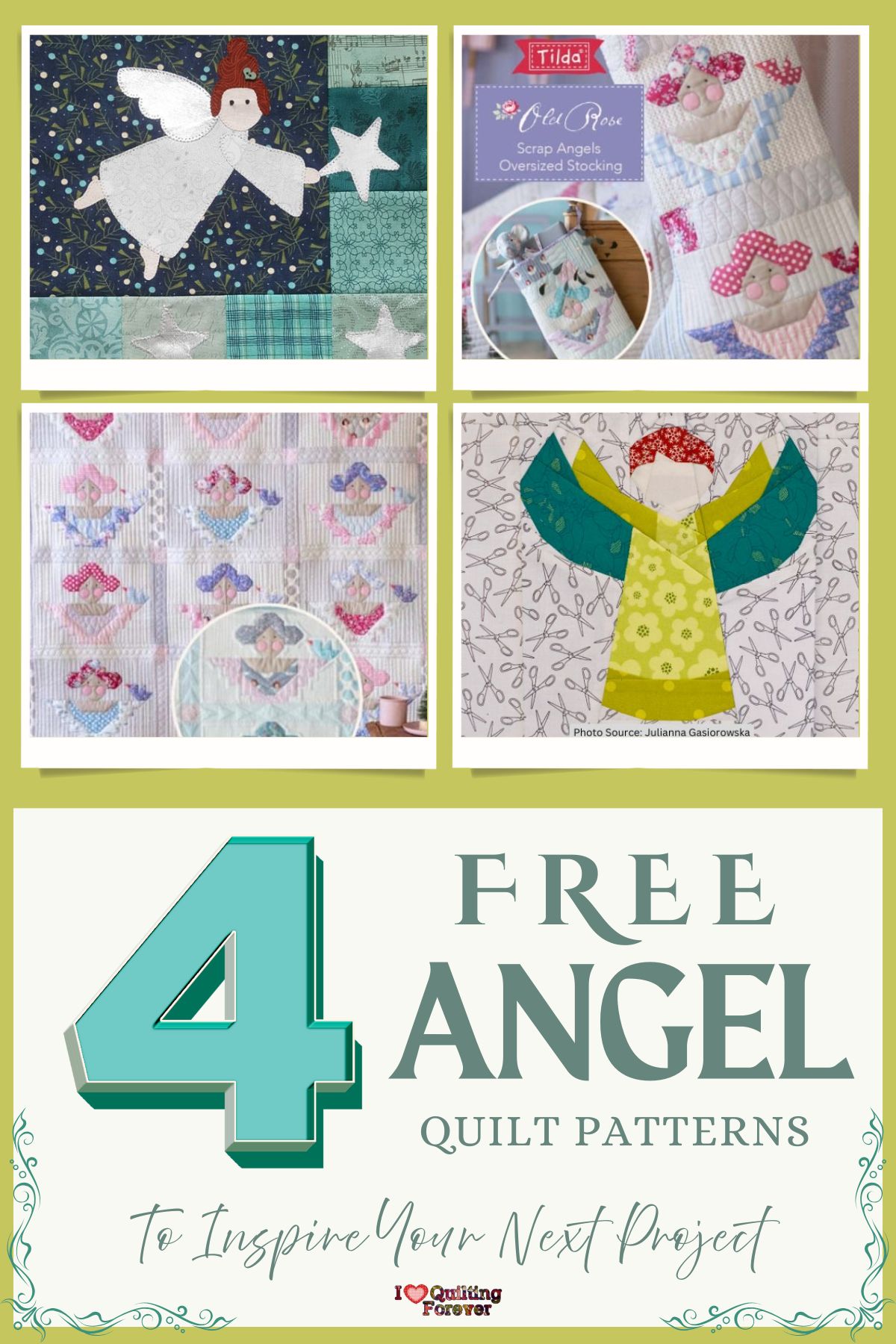 Top 4 Free Angel Quilt Patterns (+10 Bonus Patterns For Sale) - I Love ...