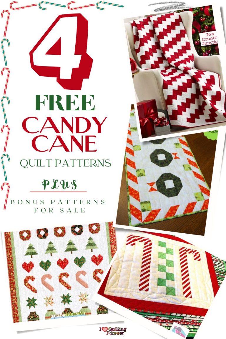 Top 4 Free Candy Cane Quilt Patterns (+9 Bonus Patterns For Sale) - I ...