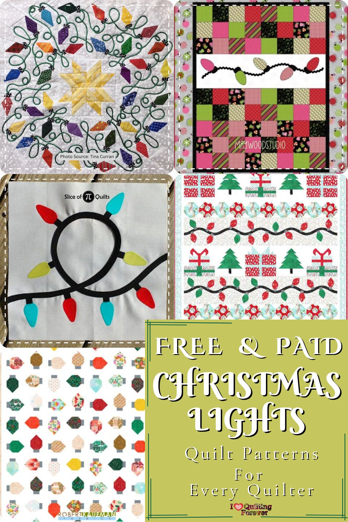 Top 4 Free Christmas Lights Quilt Patterns (+7 Bonus Patterns For Sale ...