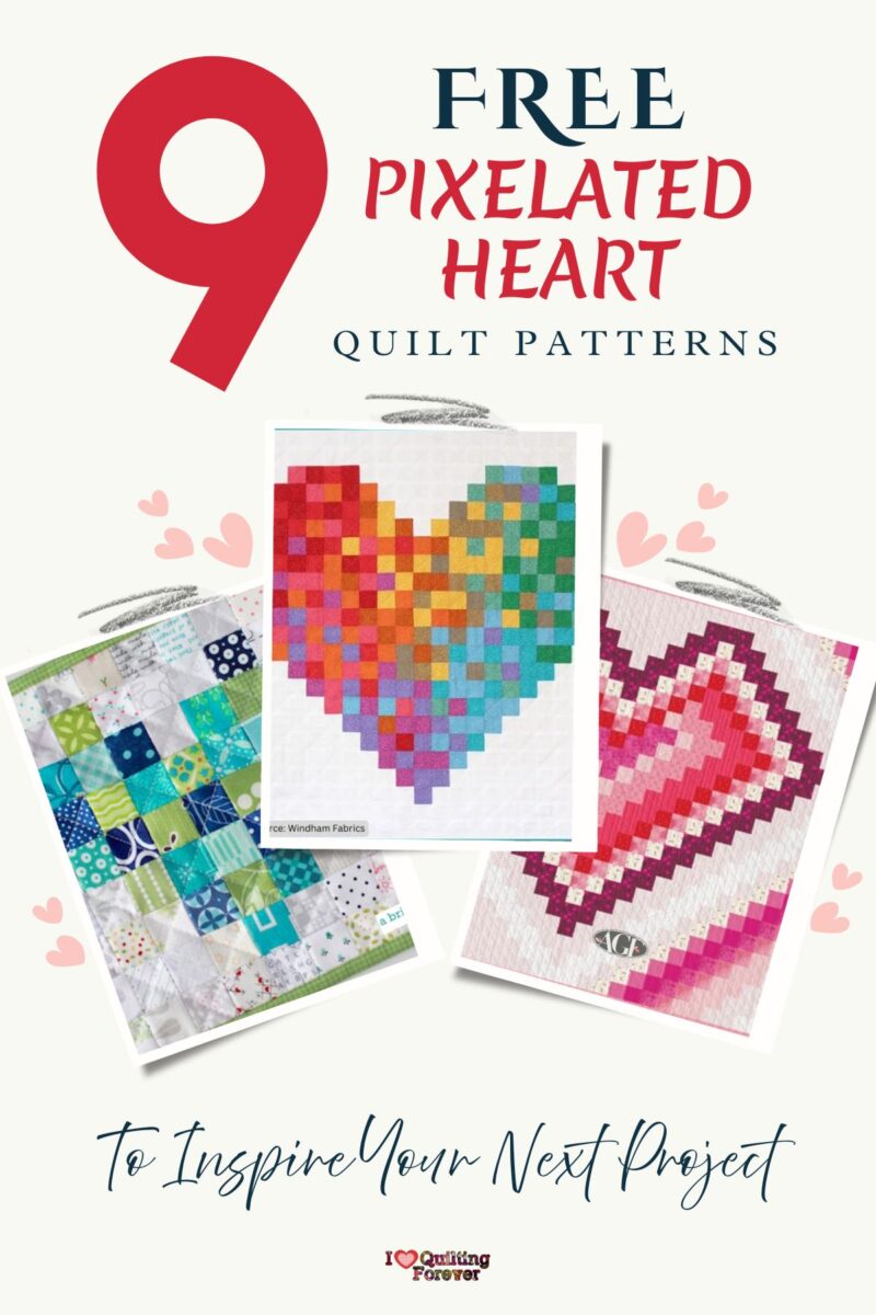 Top 9 Free Pixelated Heart Quilt Patterns (+10 Bonus Patterns For Sale ...