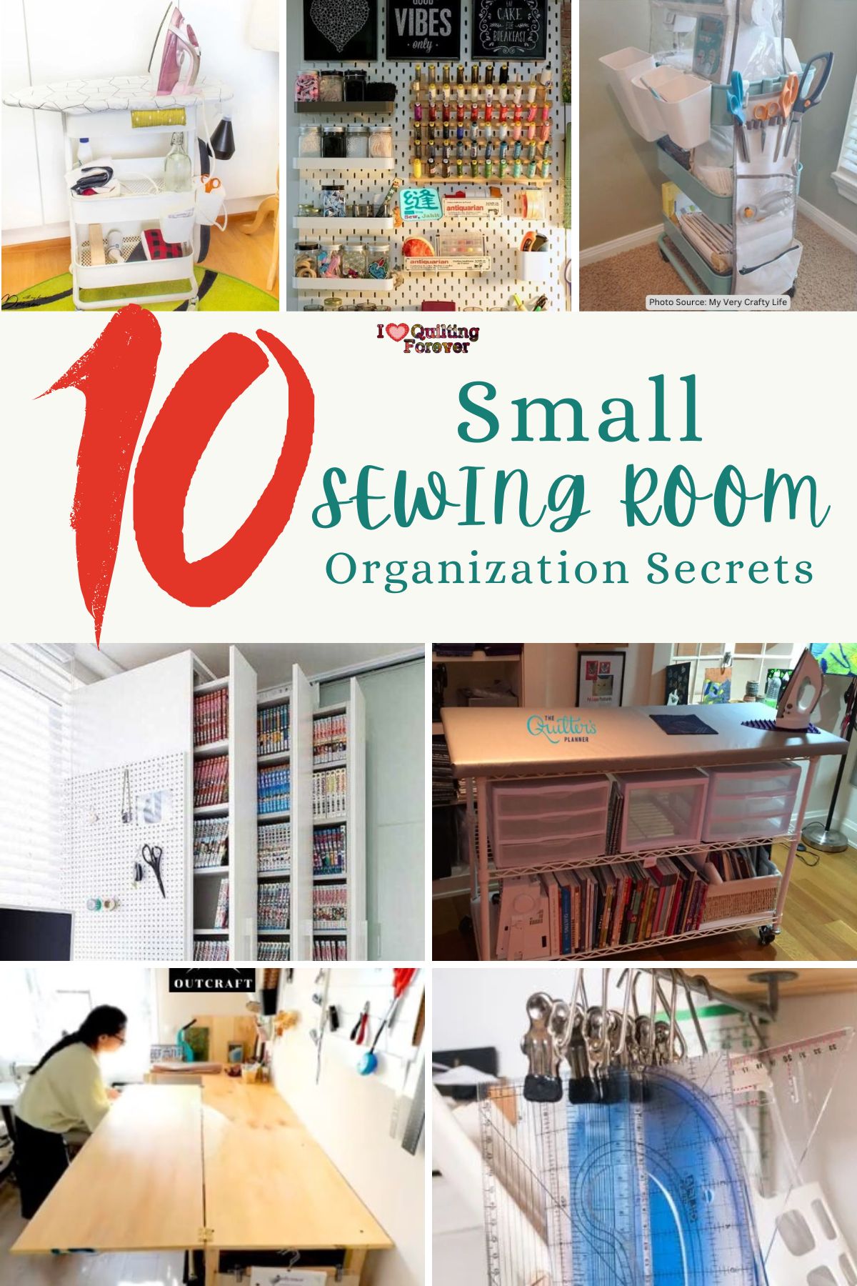 Top 10 Small Sewing Room Organization Secrets - I Love Quilting Forever