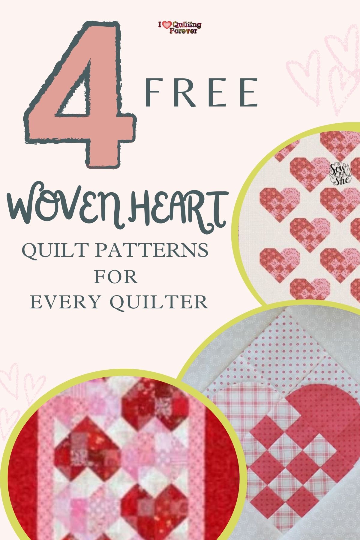 Top 4 Free Woven Heart Quilt Patterns (+7 Bonus Patterns For Sale) - I ...