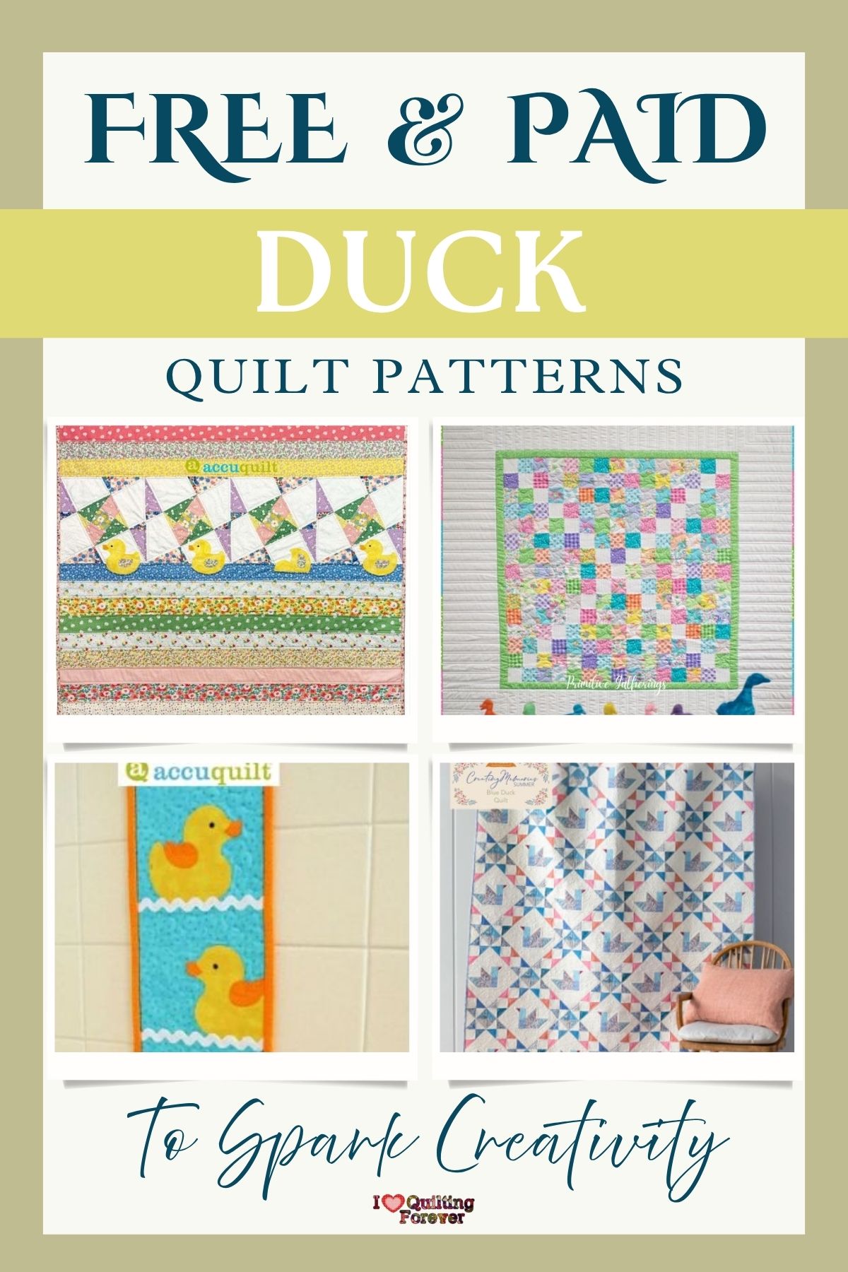 Top 4 Free Duck Quilt Patterns (+10 Bonus Patterns For Sale) - I Love ...