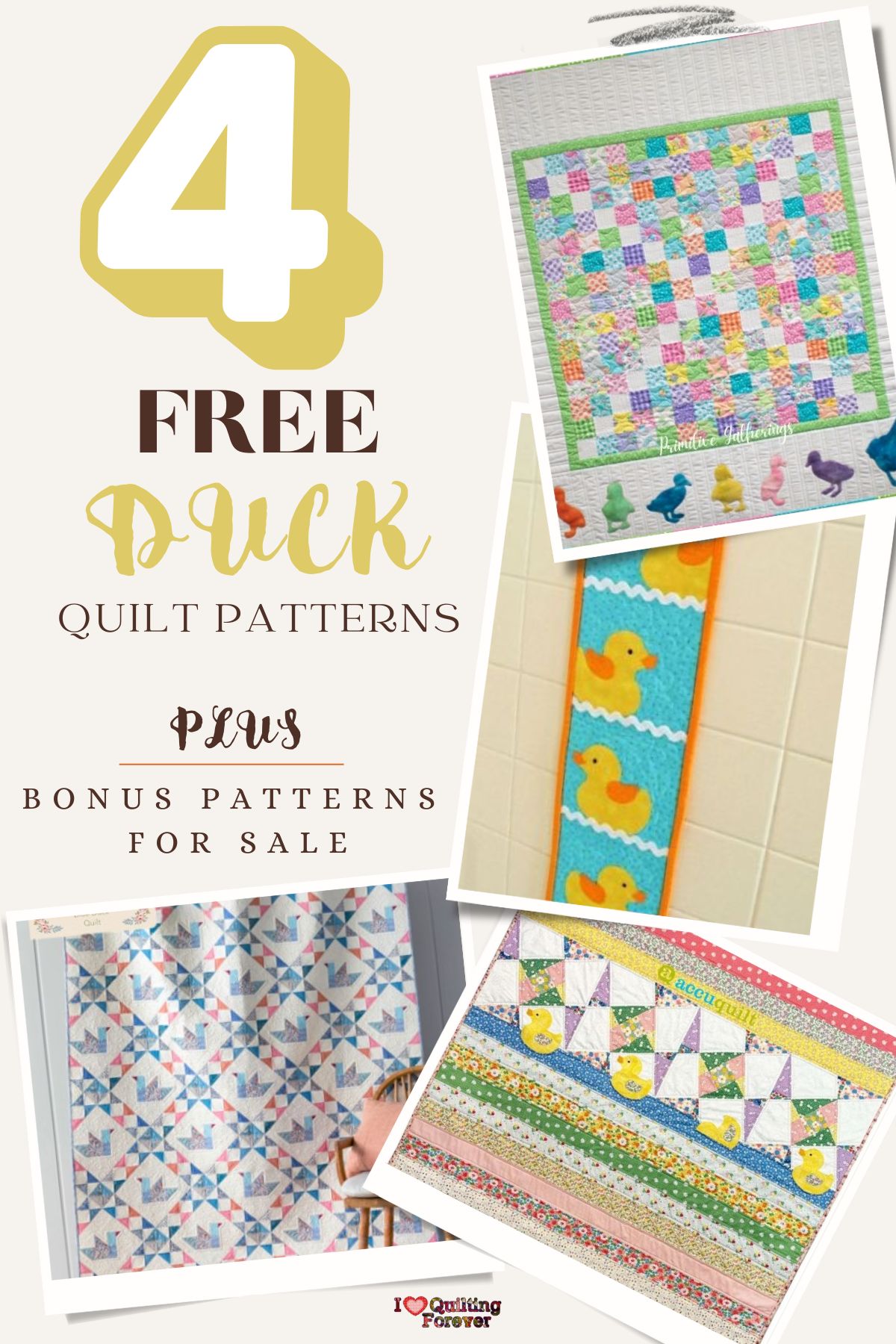Top 4 Free Duck Quilt Patterns (+10 Bonus Patterns For Sale) - I Love ...