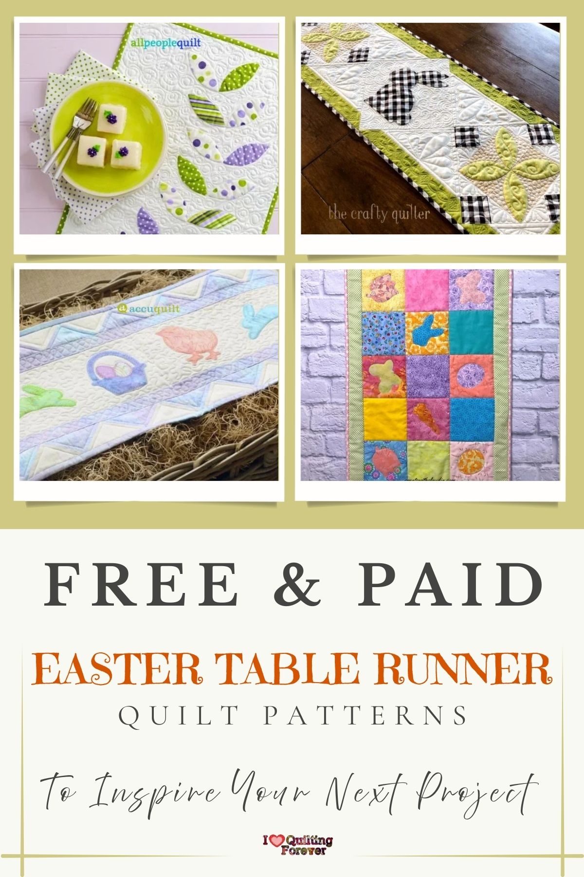 Top 8 Free Easter Table Runner Quilt Patterns (+10 Bonus Patterns For ...