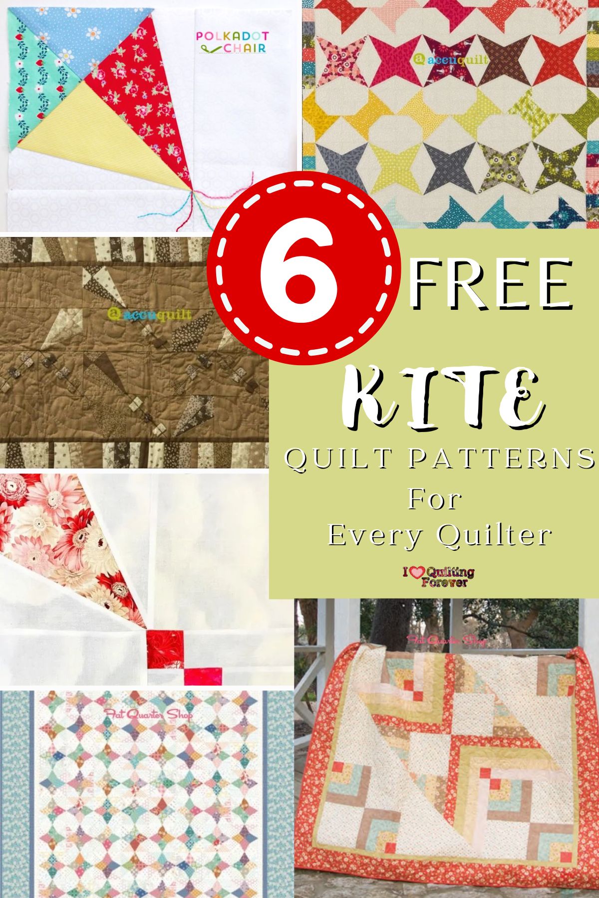 Top 6 Free Kite Quilt Patterns (+10 Bonus Patterns For Sale) - I Love ...